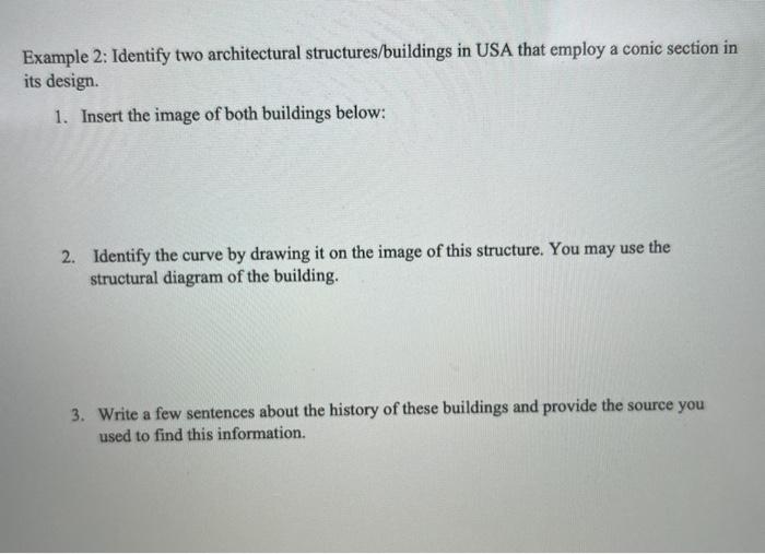 Solved Example 2: Identify two architectural | Chegg.com