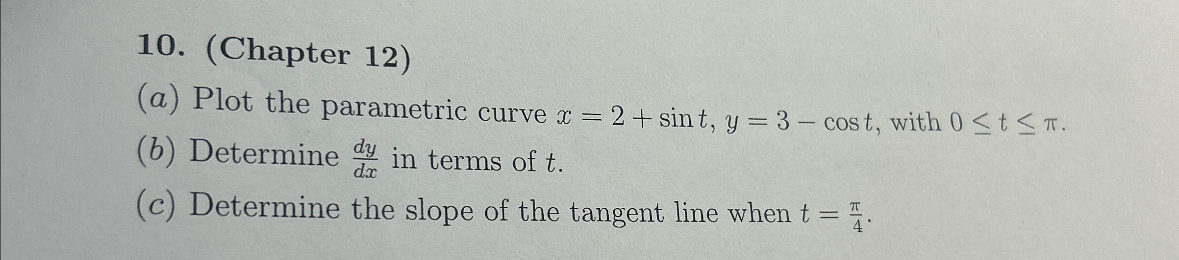 Solved Chapter 12 A ﻿plot The Parametric Curve