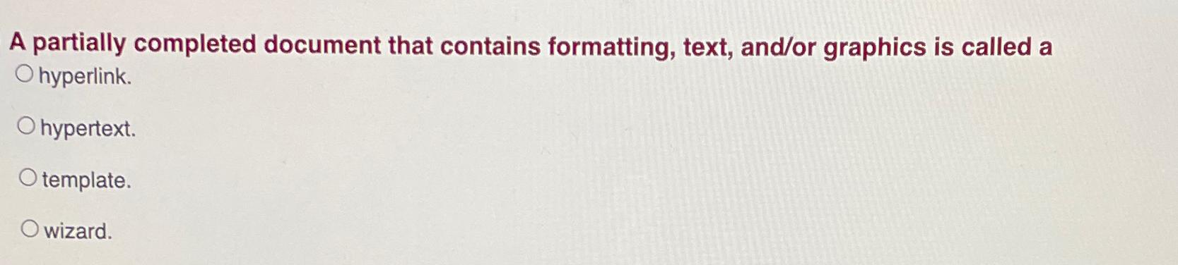 Solved A partially completed document that contains | Chegg.com