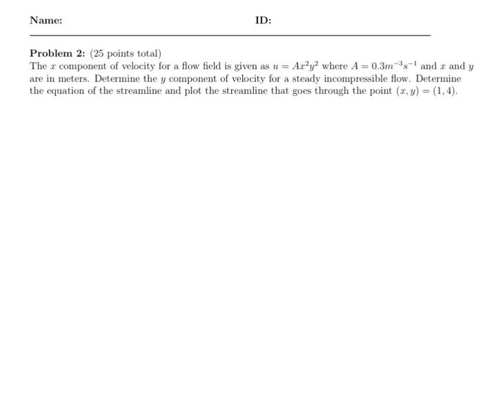Solved Problem 2: (25 points total) The x component of | Chegg.com
