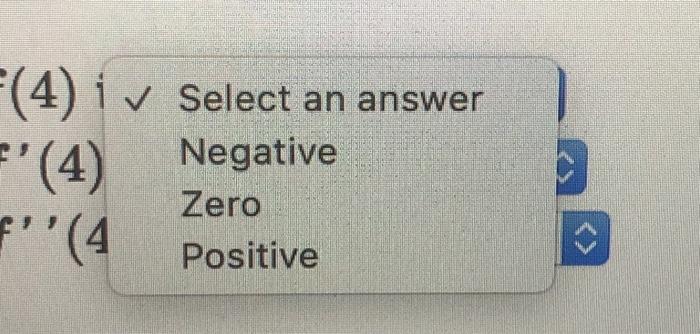 Solved Determine the signs (positive, negative, or zero) of | Chegg.com