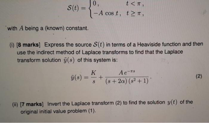 Solved (a) [5 marks] Use the integral definition of the | Chegg.com
