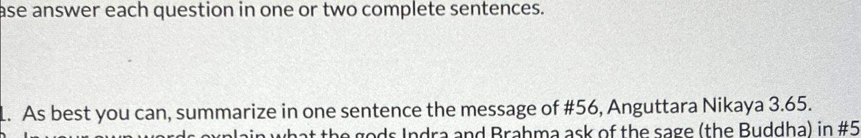 Solved ase answer each question in one or two complete | Chegg.com