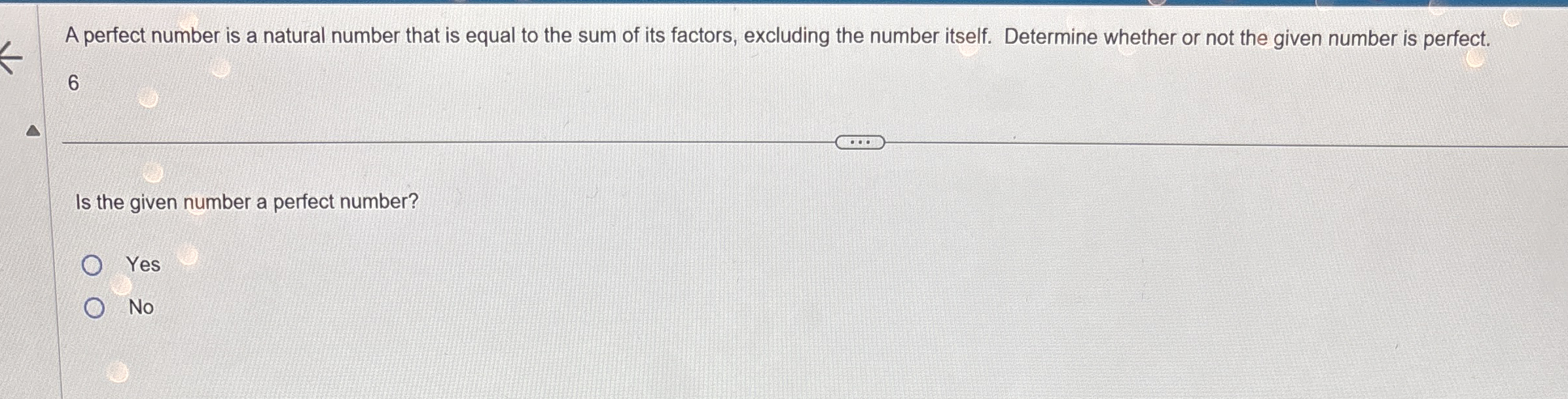Solved A perfect number is a natural number that is equal to | Chegg.com