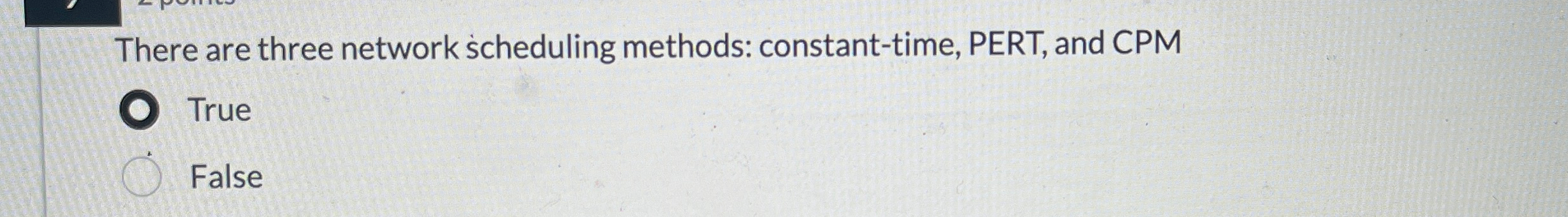 Solved There are three network scheduling methods: | Chegg.com