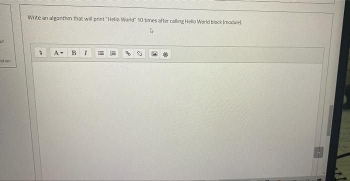 Solved Question 1 6 Marks 1 Write An Algorithm To Print