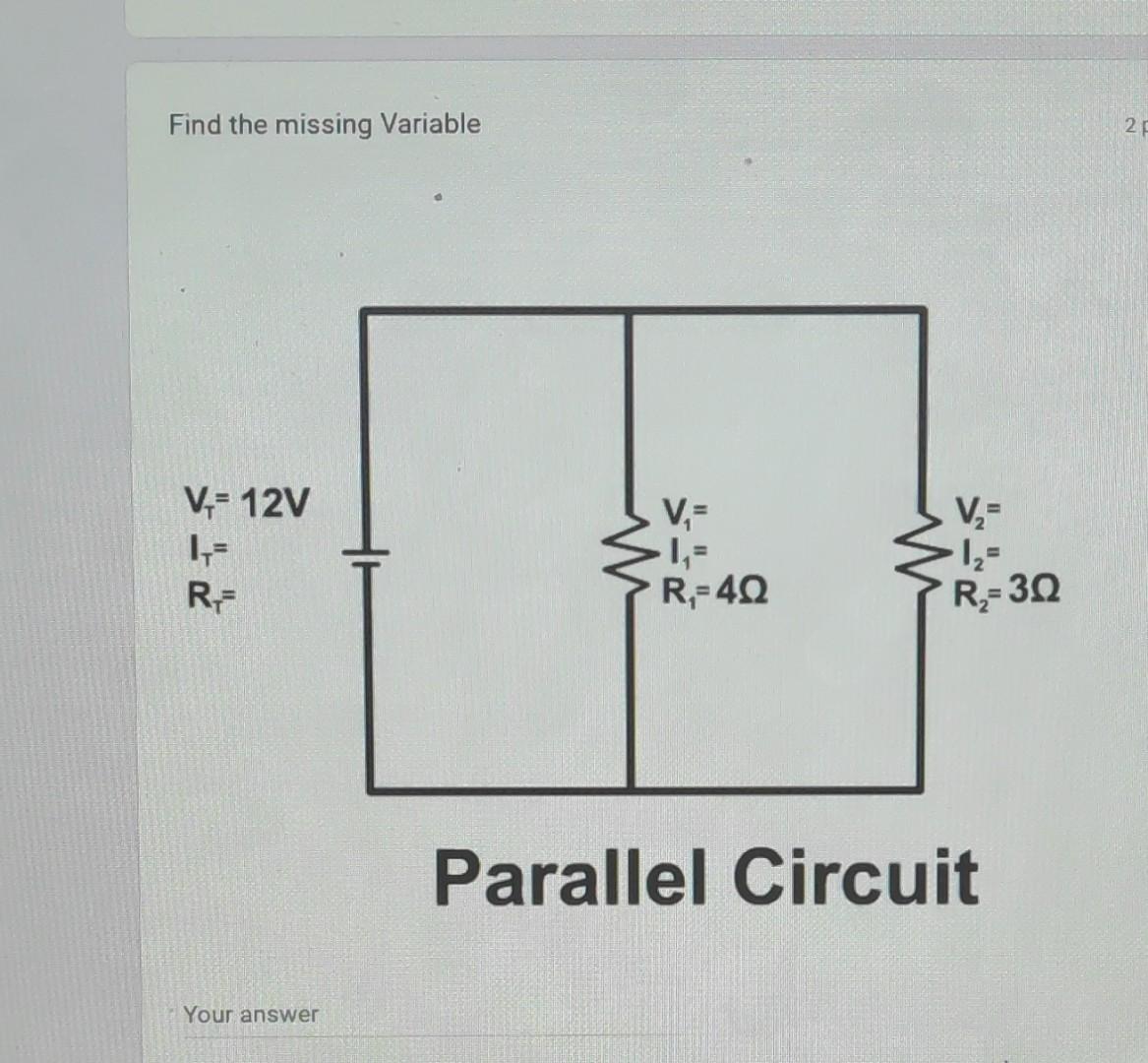 Solved Determine: 1. Resistance total 2. Current total 3. | Chegg.com