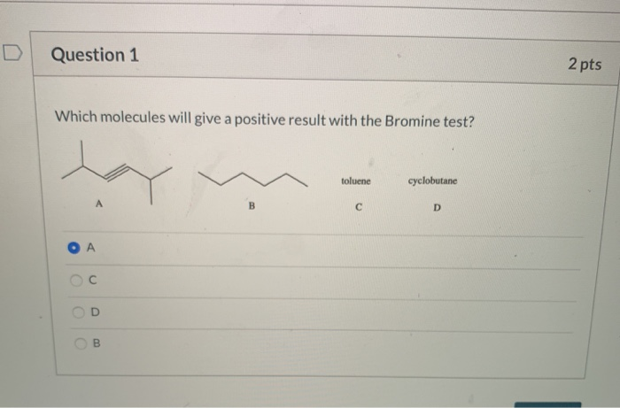 Solved Which molecules will give a positive result with the | Chegg.com