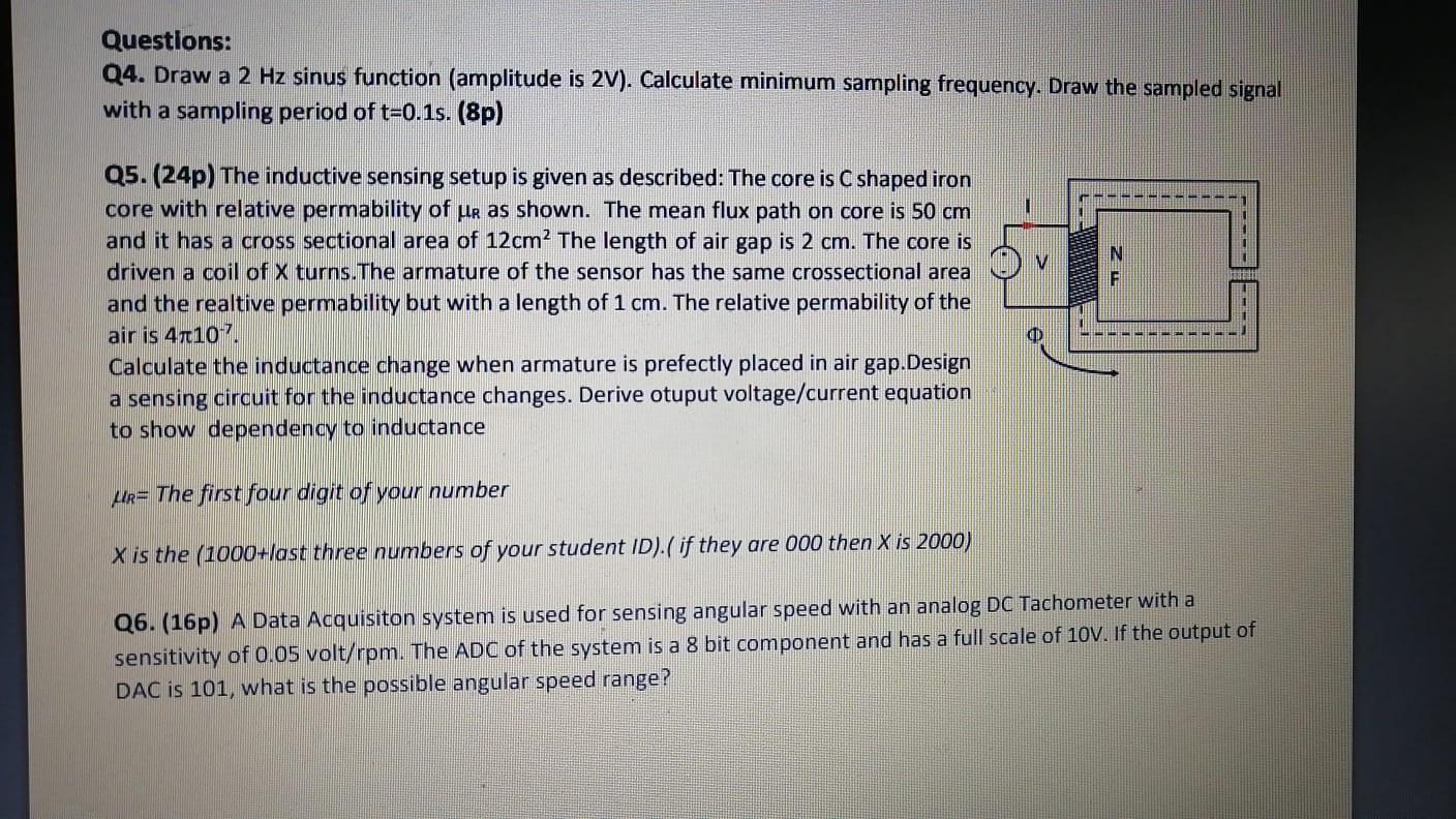 Questions: Q4. Draw a 2 Hz sinus function (amplitude | Chegg.com