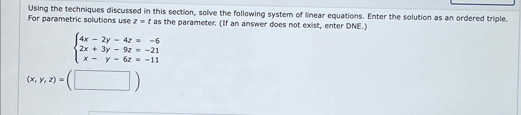 Solved Using the techniques discussed in this section, solve | Chegg.com