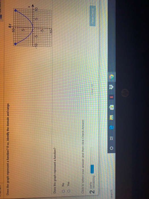 Solved Does the graph represent a function? If so, identify | Chegg.com