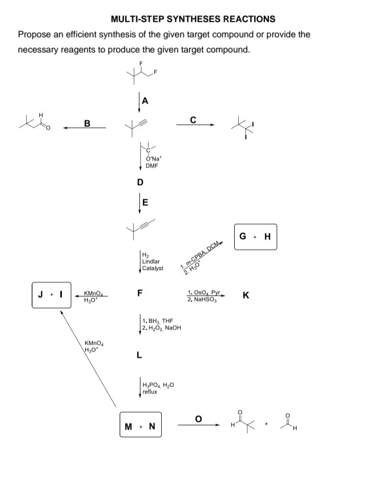 Solved MULLTISTEP SYNTHESES REACTIONSrecessery reagents to | Chegg.com