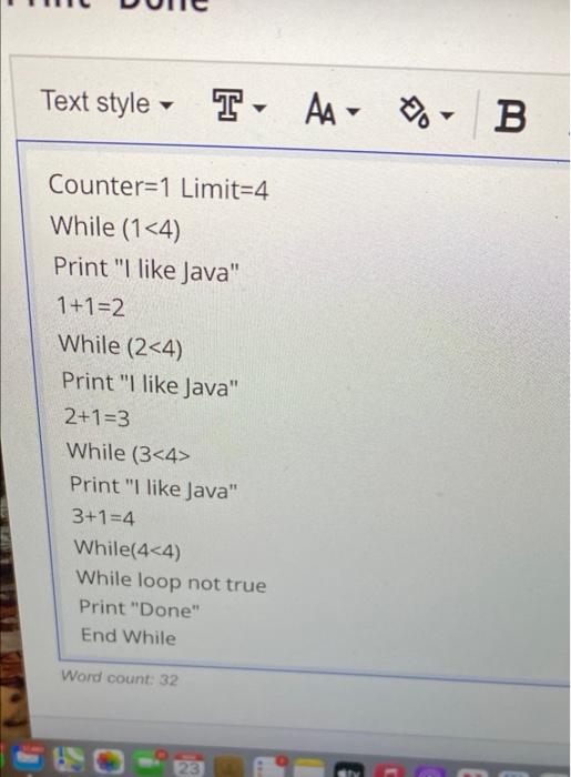 Solved What Does The Pseudocode Print Show All Steps Set