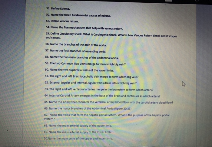 Solved Chapter 20- Exploratory Questions (new) 1. Know the | Chegg.com