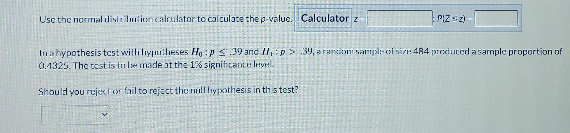 Solved Use the normal distribution calculator to calculate | Chegg.com