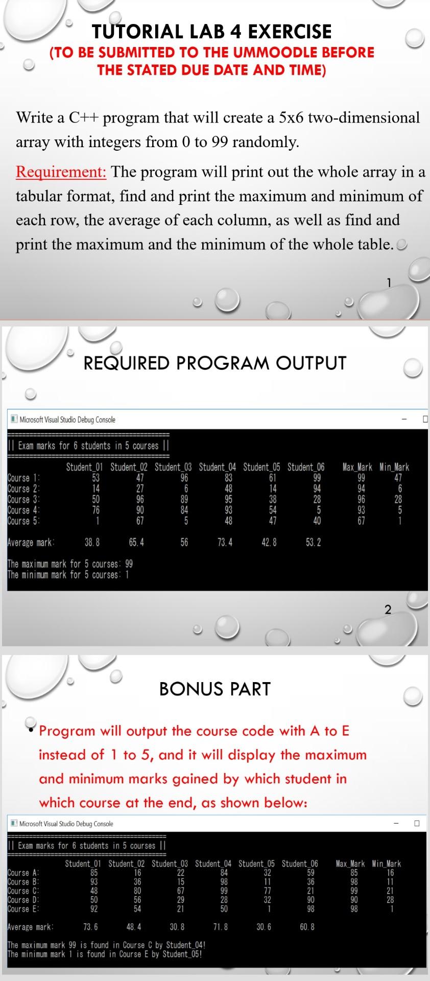 Solved Tutorial Lab 4 Exercise To Be Submitted To The