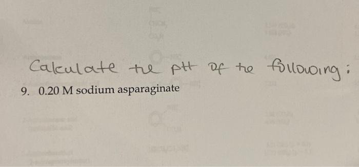 Solved Calculate the ptt of the following 9. 0.20 M sodium | Chegg.com