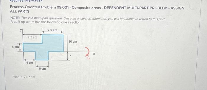 Solved Process-Oriented Problem 09.001-Composite areas - | Chegg.com Solved Process-Oriented Problem 09.001-Composite areas - | Chegg.com
