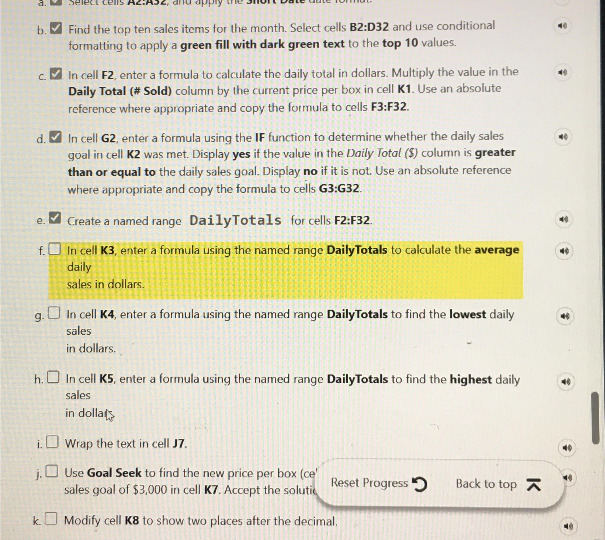 b. ﻿Find the top ten sales items for the month. | Chegg.com