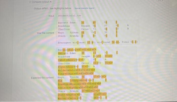 Solved 12.11 LAB: Course Grade Write a program that reads | Chegg.com