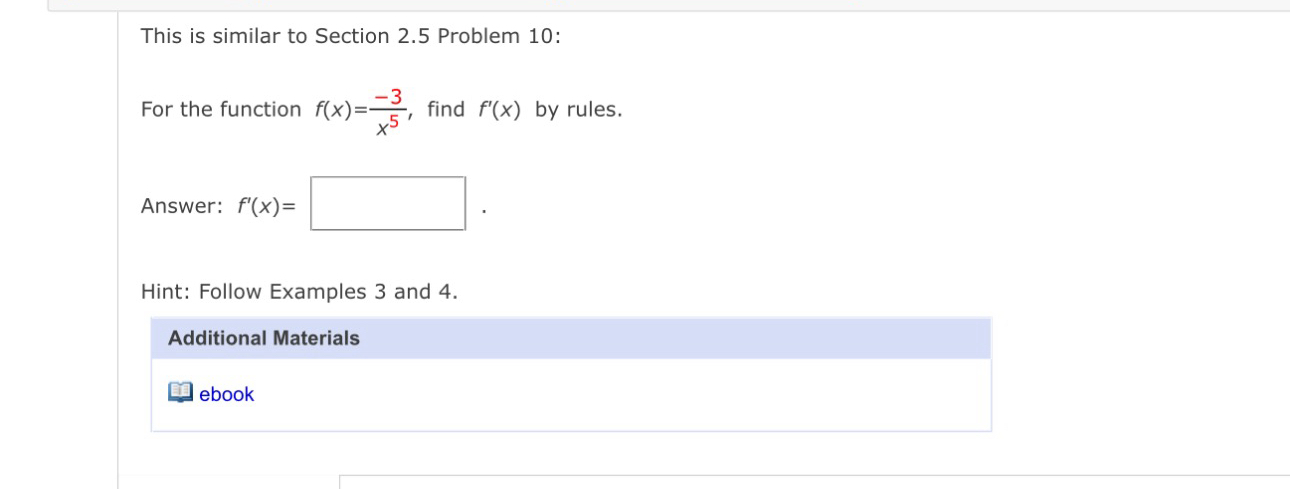Solved This is similar to Section 2.5 ﻿Problem 10:For the | Chegg.com
