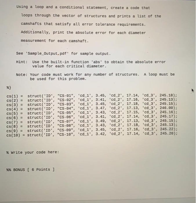 Solved Using A Loop And A Conditional Statement Create A 5844