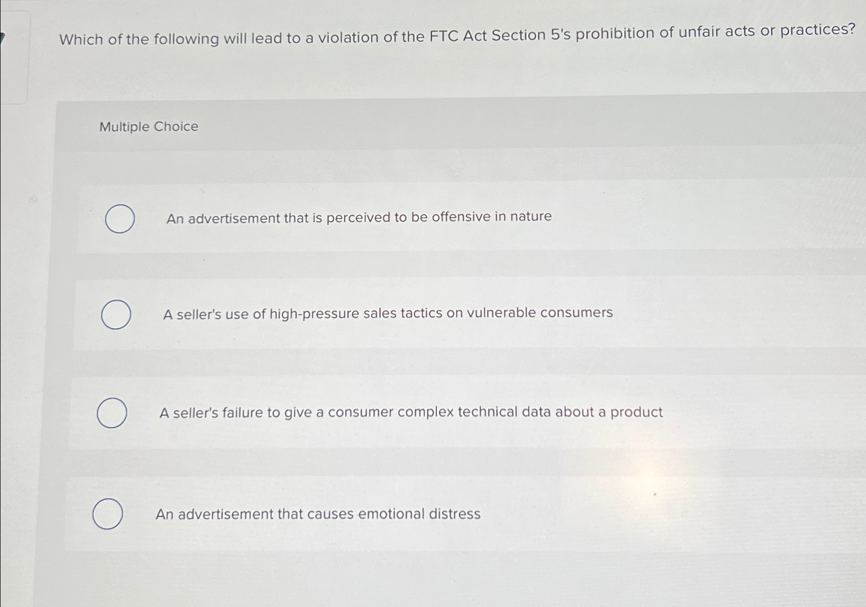 Solved Which of the following will lead to a violation of | Chegg.com