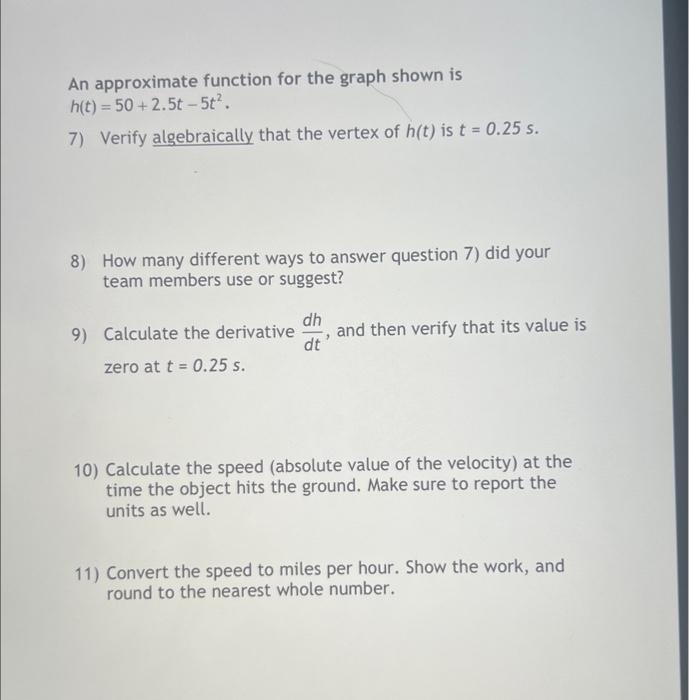 Solved An approximate function for the graph shown is | Chegg.com