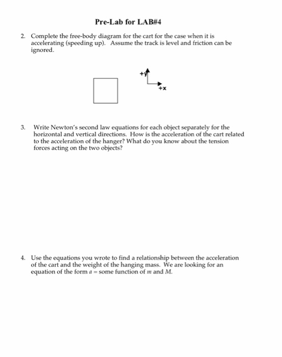 Solved Pre-Lab for LAB:4 Problem 2 Cart and Pulley Apparatus | Chegg.com