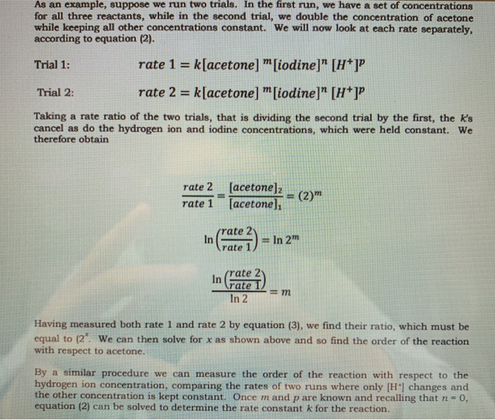 Solved EXP 1 Rates of Chemical Reactions (A two week | Chegg.com