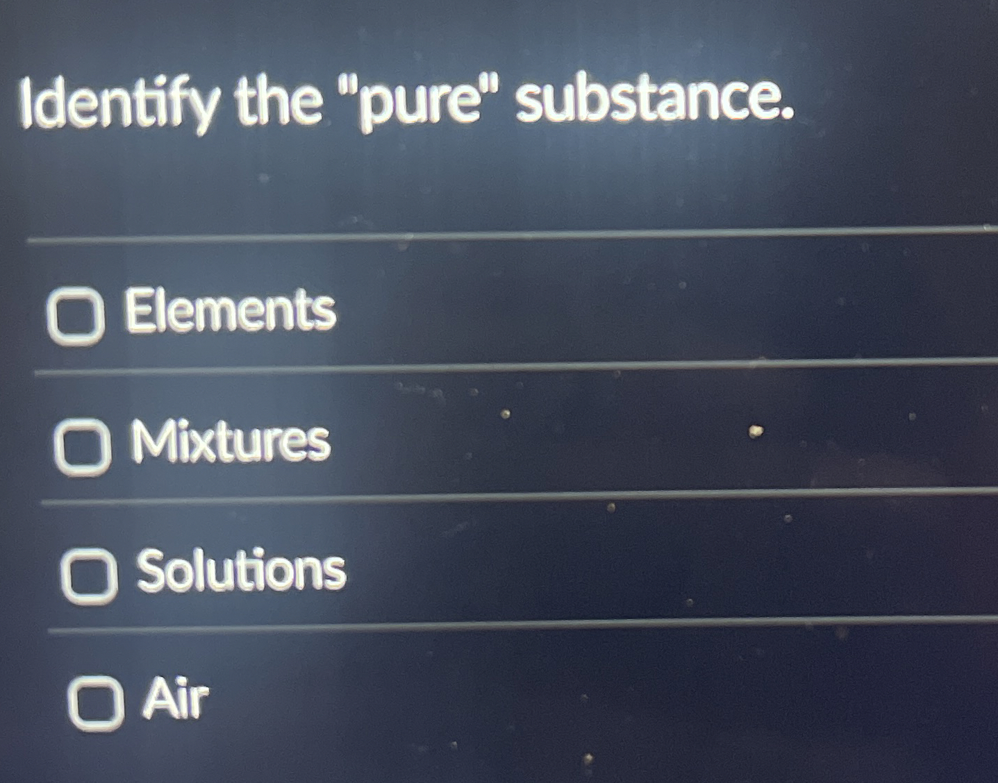 Identify the "pure" | Chegg.com