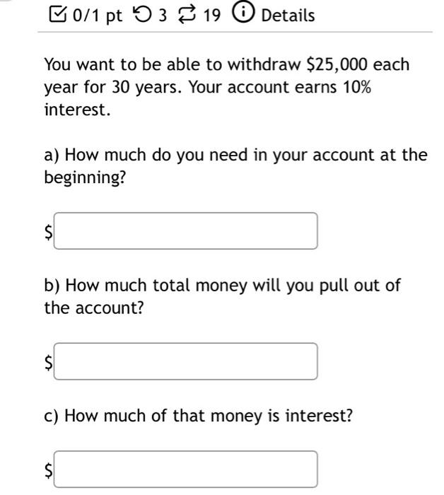 Solved B0/1 pt 53 19 0 Details You want to be able to | Chegg.com Solved B0/1 pt 53 19 0 Details You want to be able to | Chegg.com