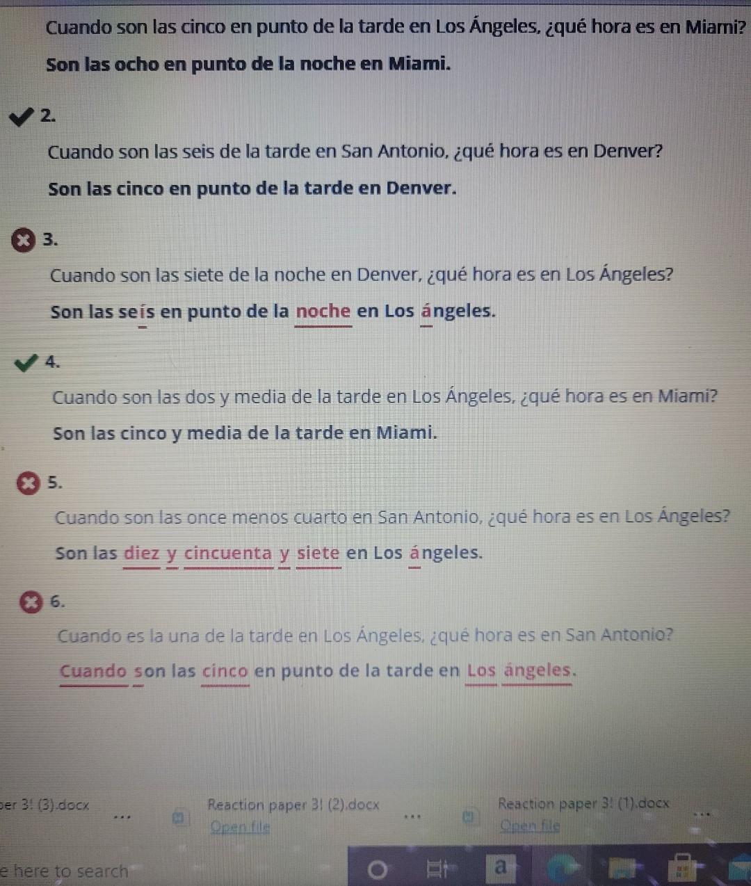 I am needing help in Spanish. there is no option for | Chegg.com