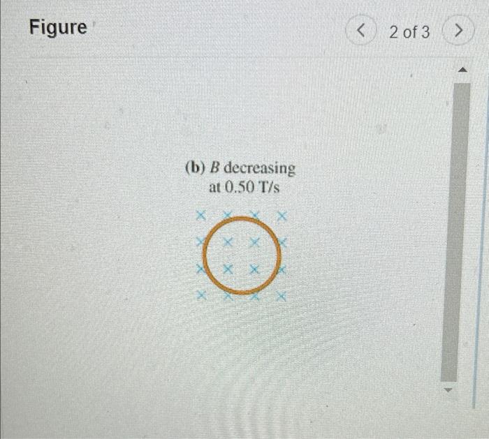 Solved The figure shows a 18-cm-diameter loop in three | Chegg.com