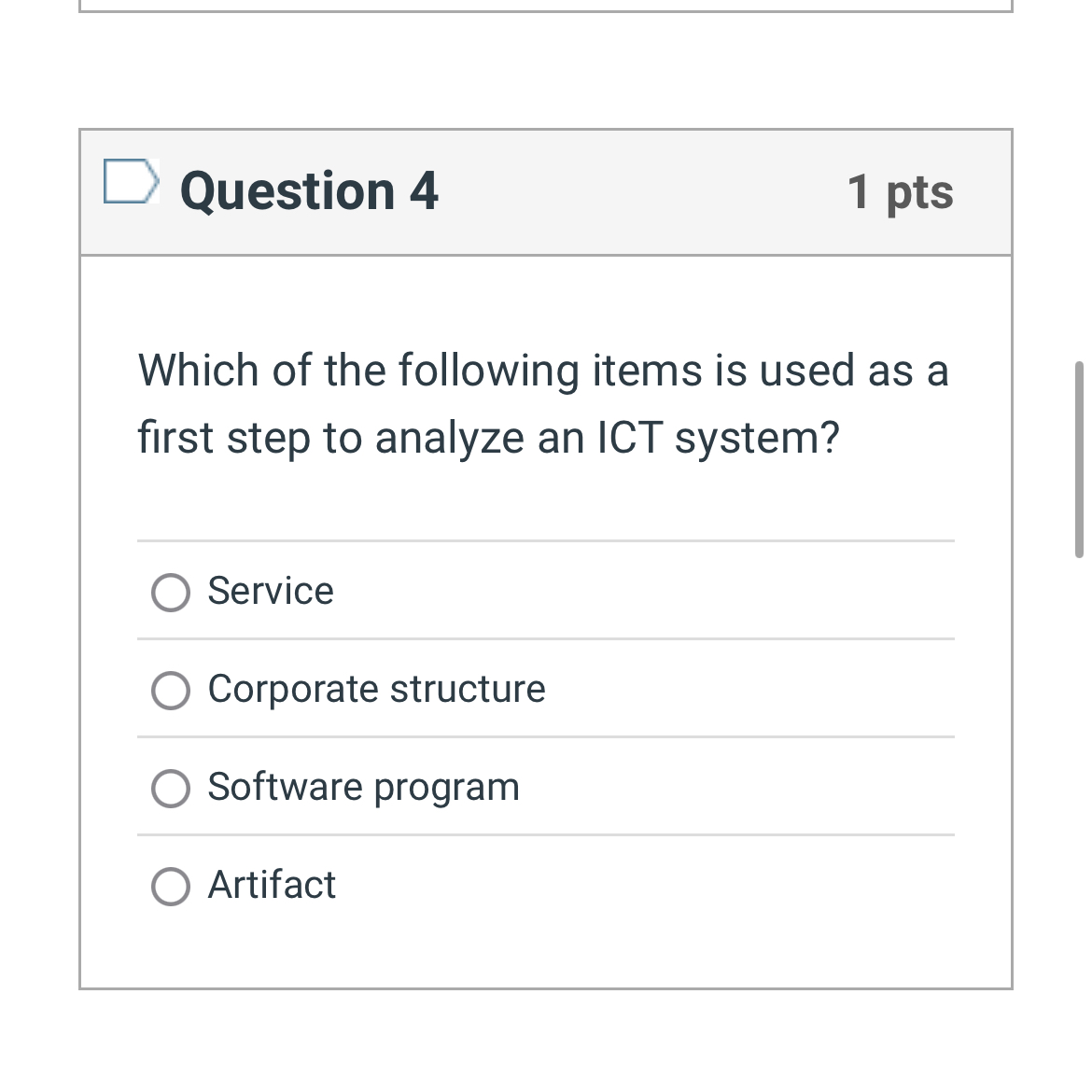Solved Question 41 ﻿ptsWhich of the following items is used | Chegg.com
