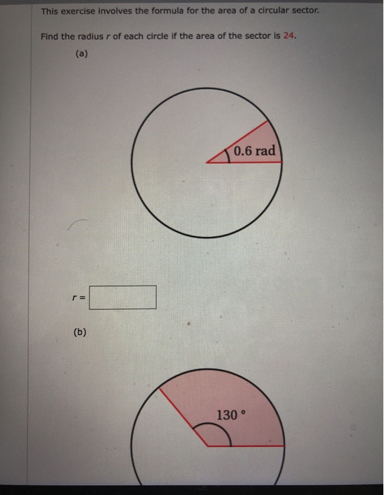 Solved This exercise involves the formula for the area of a | Chegg.com