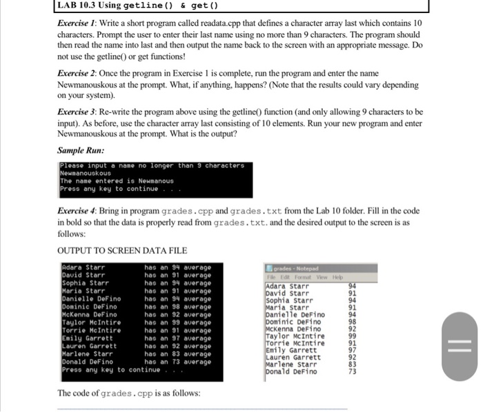 Solved Exercise 3: Re-write the program above using the | Chegg.com