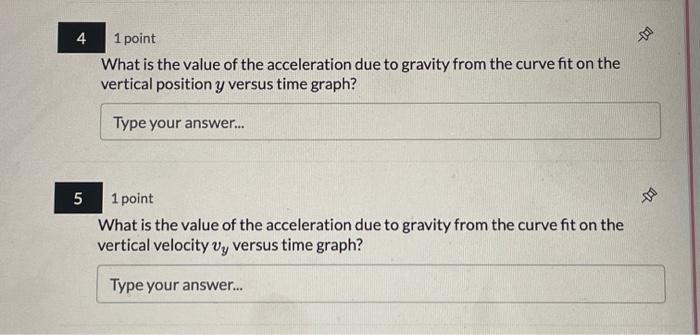 What is the value of the acceleration due to gravity | Chegg.com