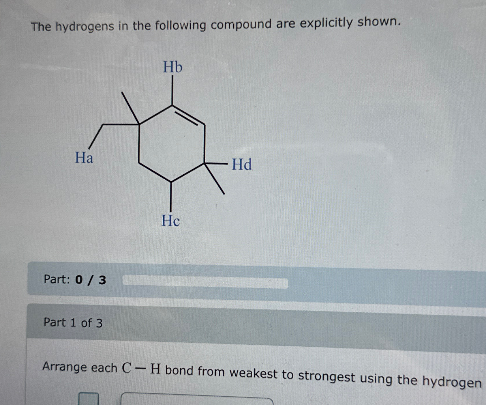 Solved The hydrogens in the following compound are | Chegg.com