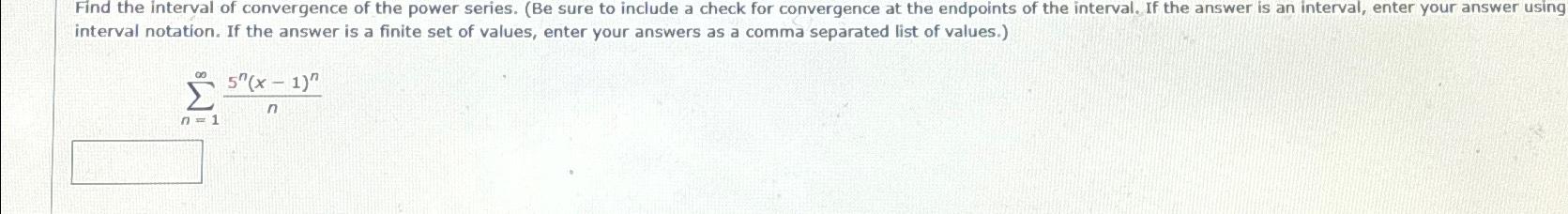 Solved interval notation. If the answer is a finite set of | Chegg.com