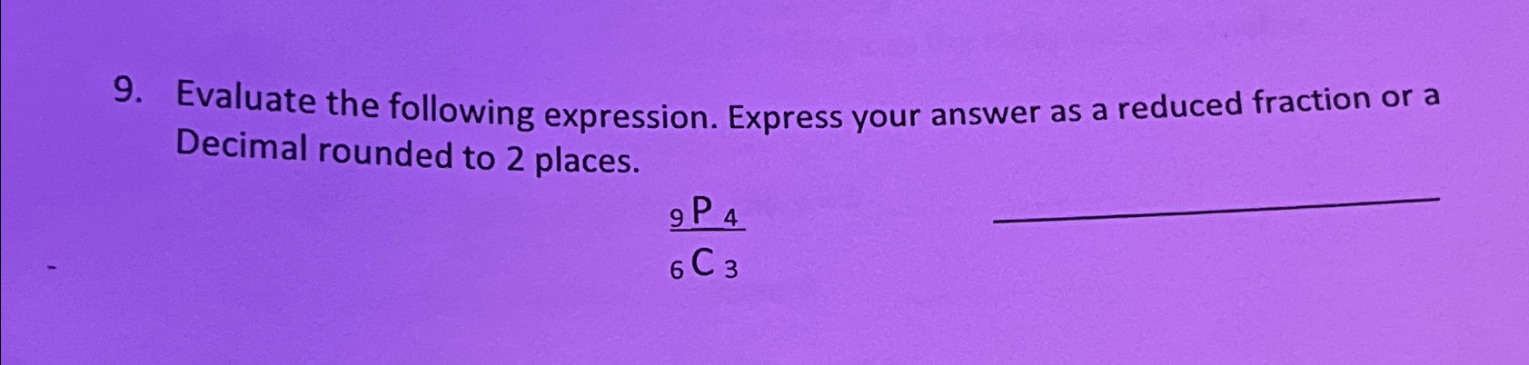 Solved Evaluate the following expression. Express your | Chegg.com Solved Evaluate the following expression. Express your | Chegg.com
