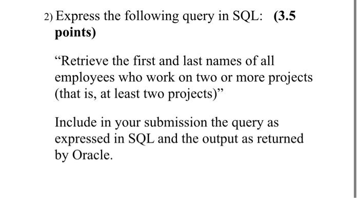 Solved GEIT 3341: Database I Assignment# 1 1) Using the | Chegg.com