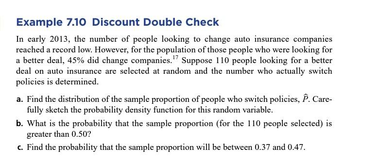 Solved Example 7.10 Discount Double Check In early 2013, the | Chegg.com