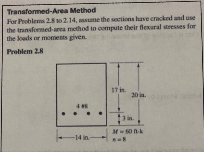 Solved Transformed-Area Method For Problems 2.8 to 2.14, | Chegg.com