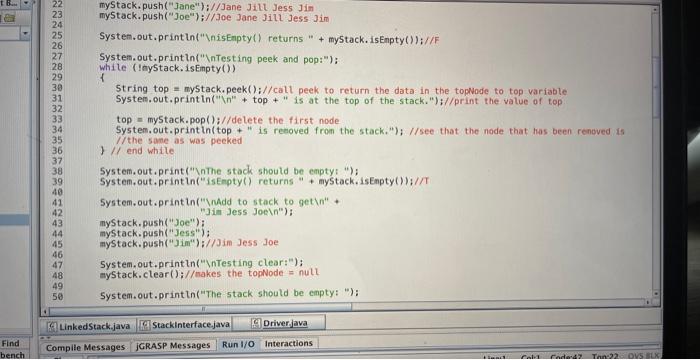 Solved Suppose that the ADT stack included the void method | Chegg.com