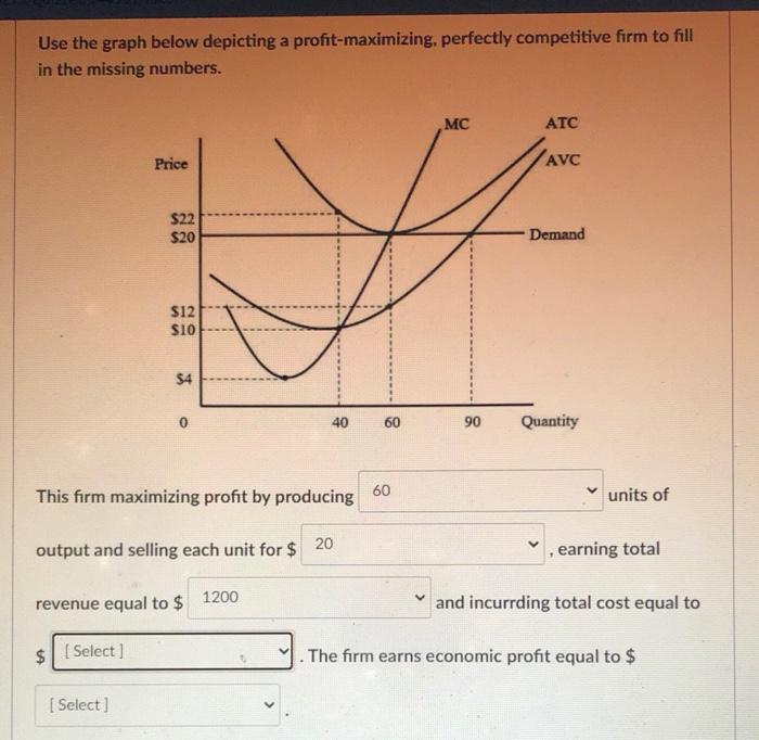 Solved Use the graph below depicting a profit-maximizing, | Chegg.com