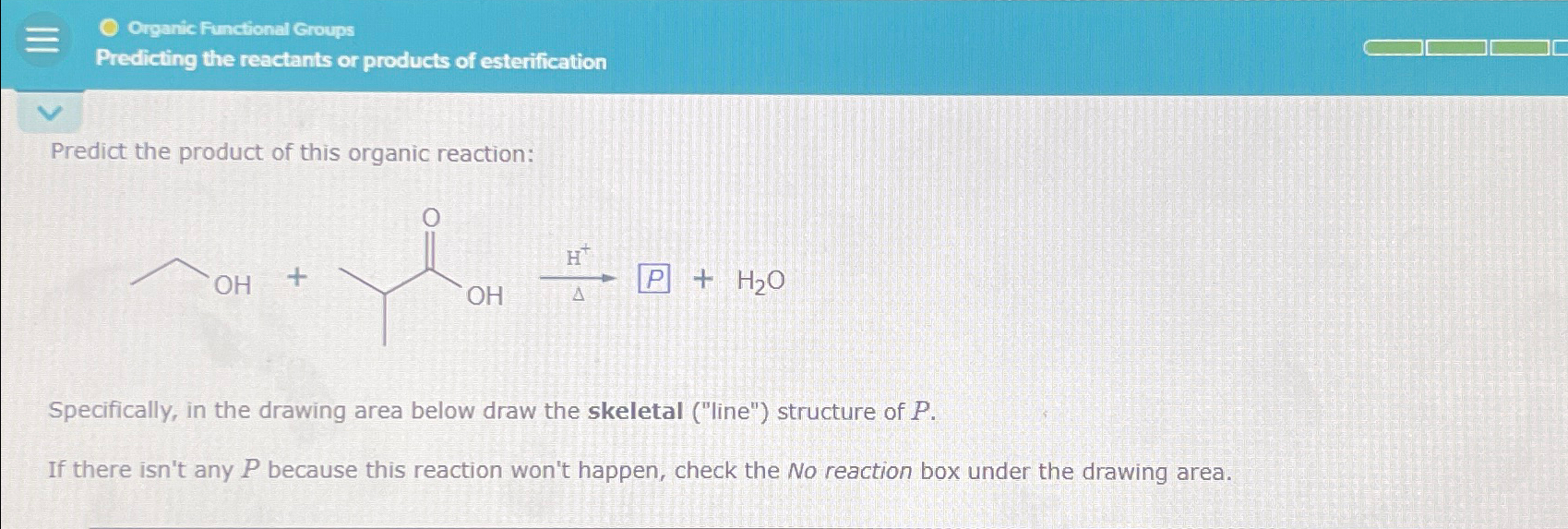 Solved Organic Functional GroupsPredicting the reactants or | Chegg.com