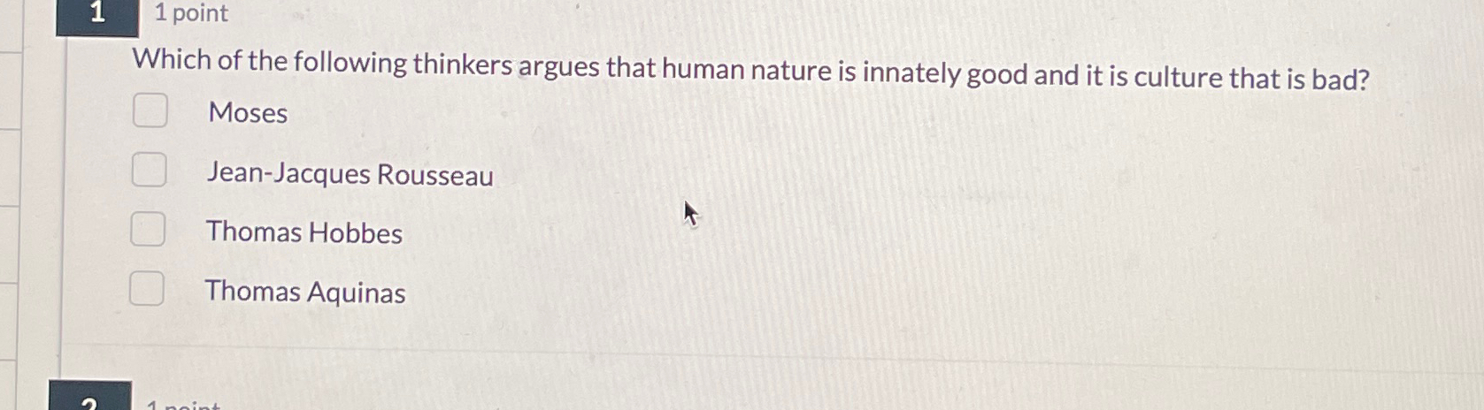 Solved 11 pointWhich of the following thinkers argues that | Chegg.com ... Solved 11 pointWhich of the following thinkers argues that | Chegg.com ...