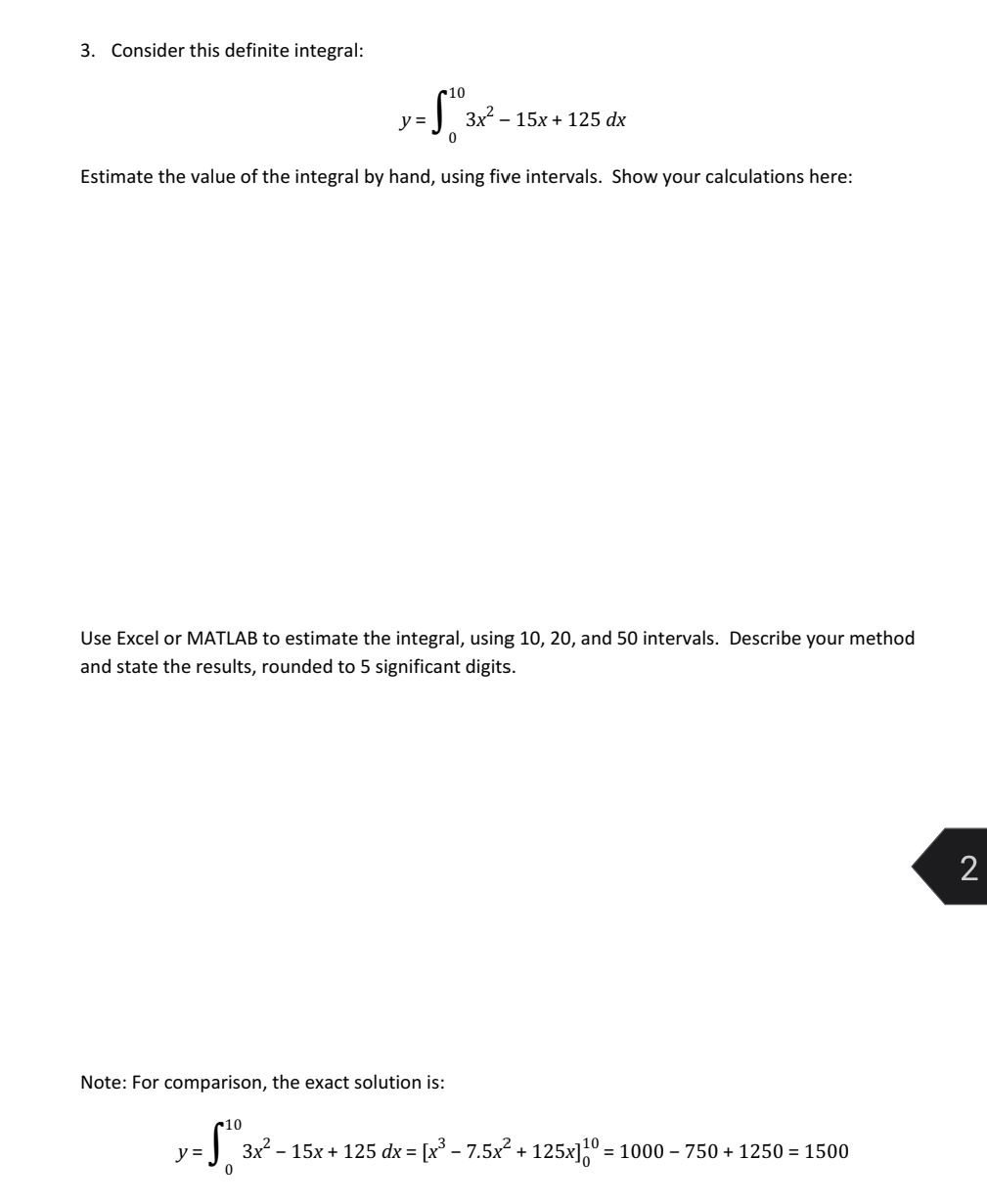 Solved Consider this definite | Chegg.com