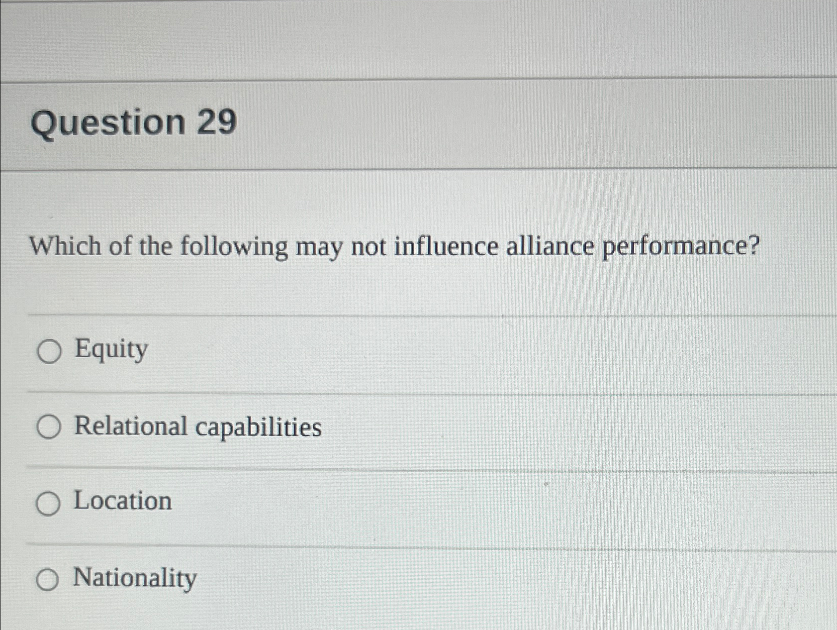 Solved Question 29Which of the following may not influence | Chegg.com